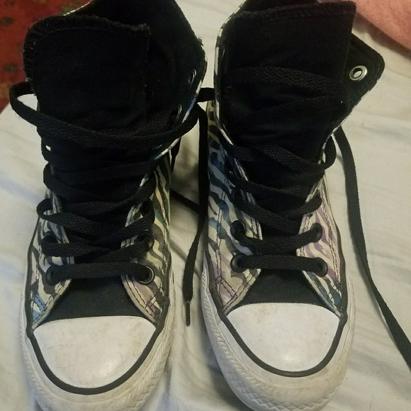Converse | Shoes | Wild Zebra Print Converse Chucks All Star 6 | Poshmark